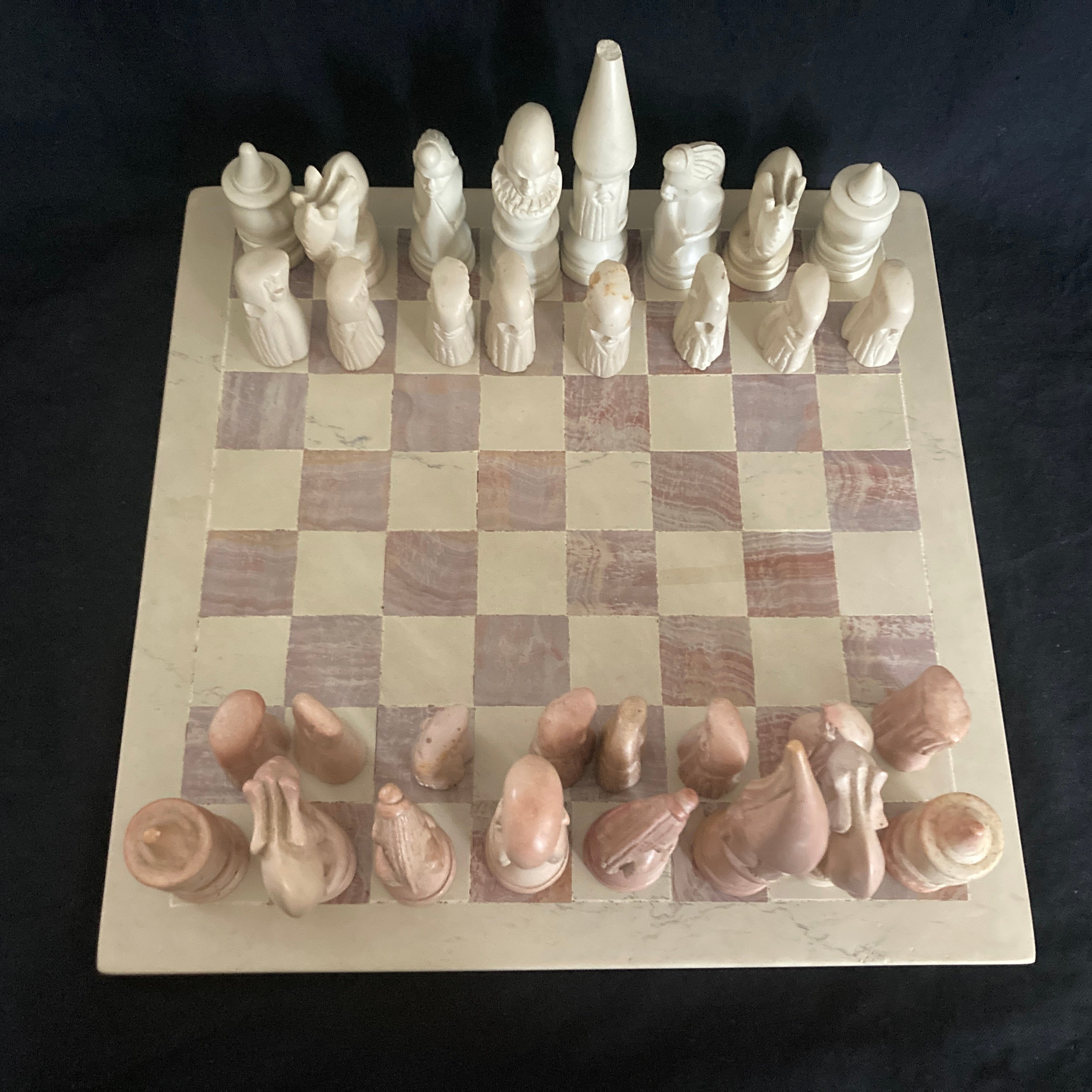 Hand-carved African Soapstone Chess Set | The Wellesley Historical Society