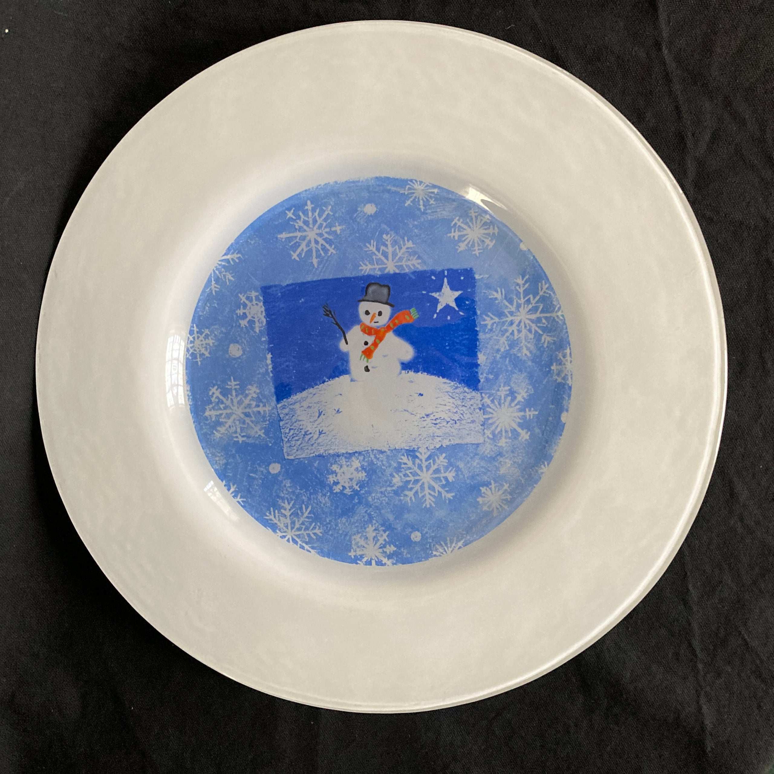 Snowman Plate | The Wellesley Historical Society